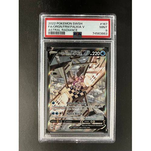 PSA9 2022 Pokemon FA/Orgn.FRM.Palkia V 167/189 - Astral Radiance
