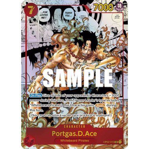 OP02-013SR-M Portgas.D.Ace Manga Version (Alternate Art) (Foil)