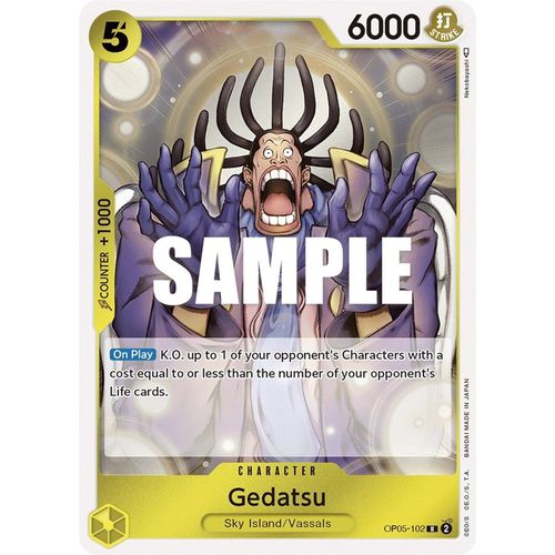 Gedatsu OP05-102 R (Foil) - One Piece Card Game Awakening of the New E