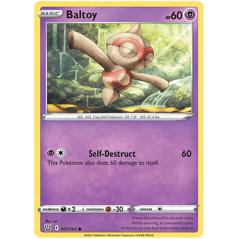 Baltoy 057/163 - Battle Styles - Pokemon