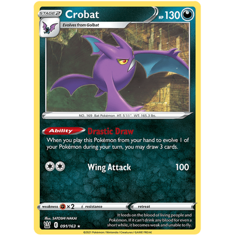 Crobat 091/163 - Battle Styles - Pokemon Theme Deck Exclusive