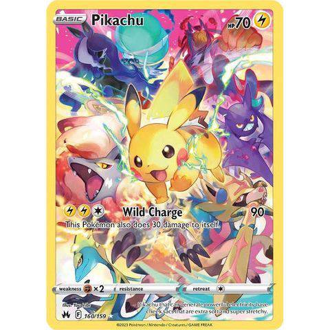 Pikachu (160/159) (Secret) - Crown Zenith - Pokemon